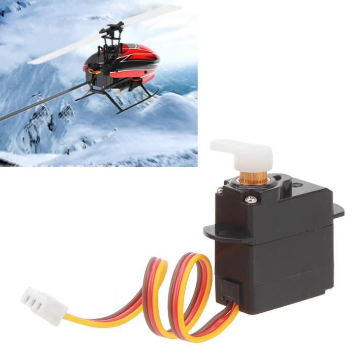 Servo d'engrenage métallique pour hélicoptère RC Plastique noir et ...