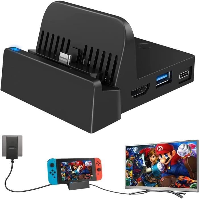 Dock Switch - PONKOR - Mini Charging Dock - HDMI - 4K HD - Compact et ...