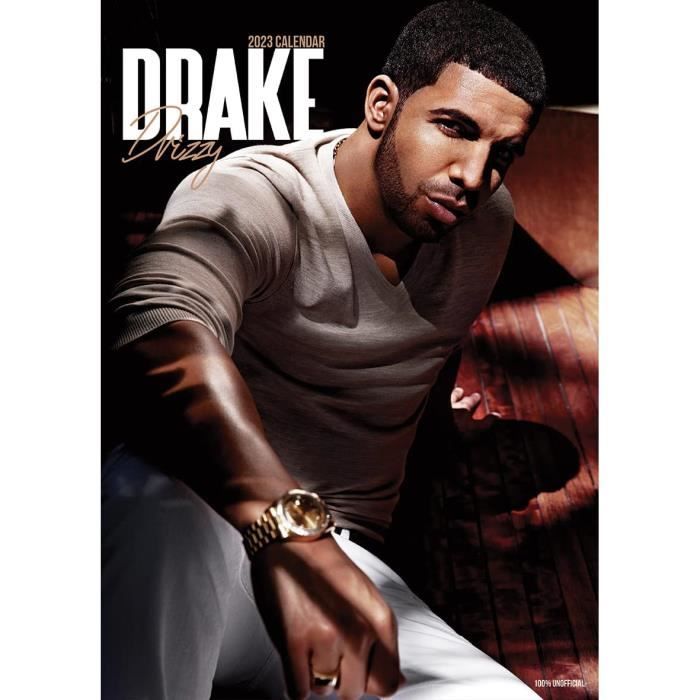 Calendrier mural à spirale 2023 avec Drake Drizzy - Le cadeau parfait pour Noël ou anniversaire ...