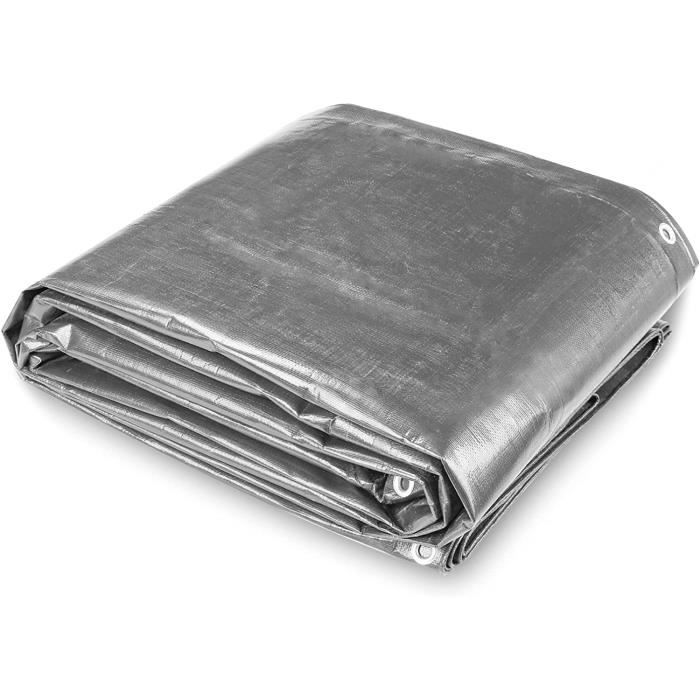 Bâche de Protection avec Œillets, Bâche Industrielle 4x5m, 280 g-m²PE ...