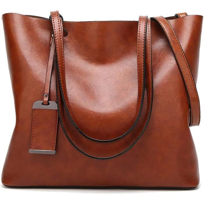 Coolives Tote Sac Cabas En Cuir Pu Pour Femme Verticale Sacs À Main ...