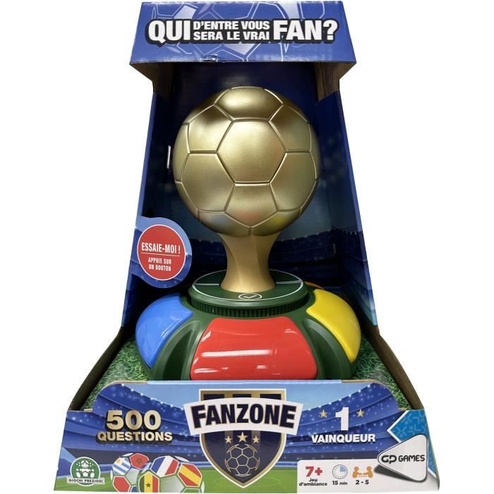 Jeu ludique - GIOCHI PREZIOSI - Fanzone football - 500 questions - 2 à ...