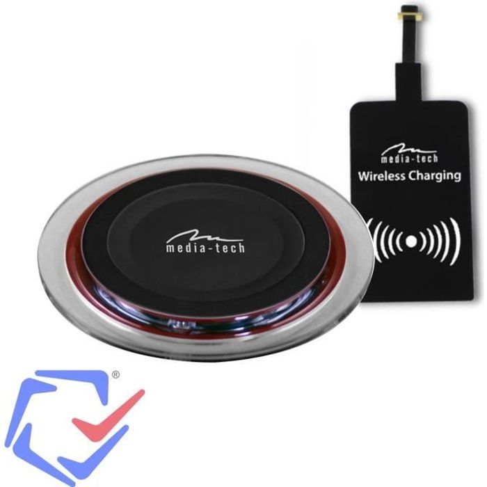 MT6271 Media-Tech Chargeur à induction sans fil téléphone, smartphone ...