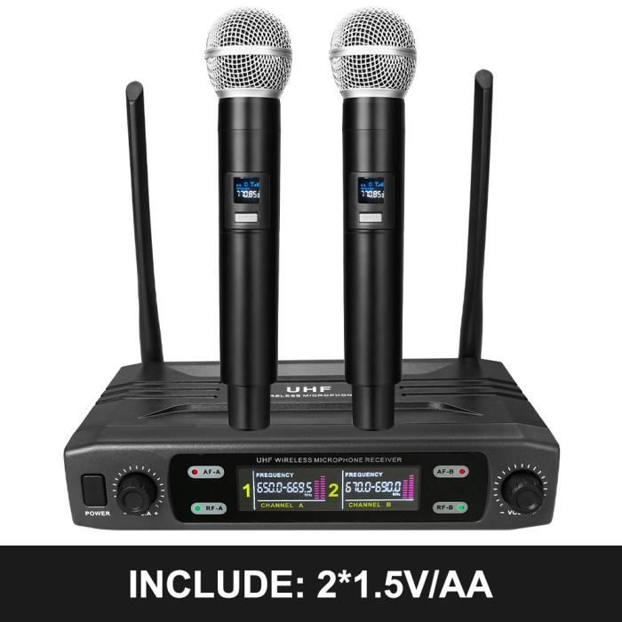 Microphone de karaoké professionnel sans fil,micro dynamique sans fil ...