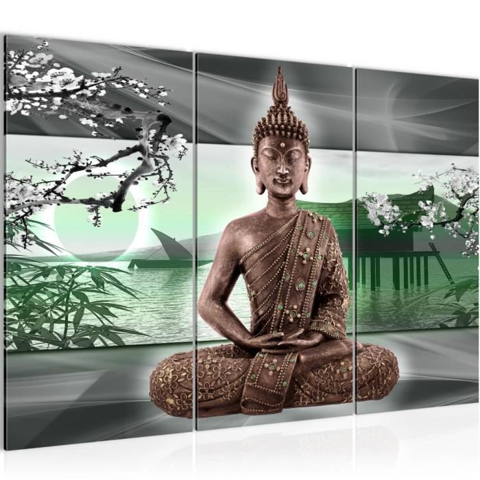 Runa art Tableau Décoration Murale Bouddha Feng Shui 120x80 cm - 3 ...