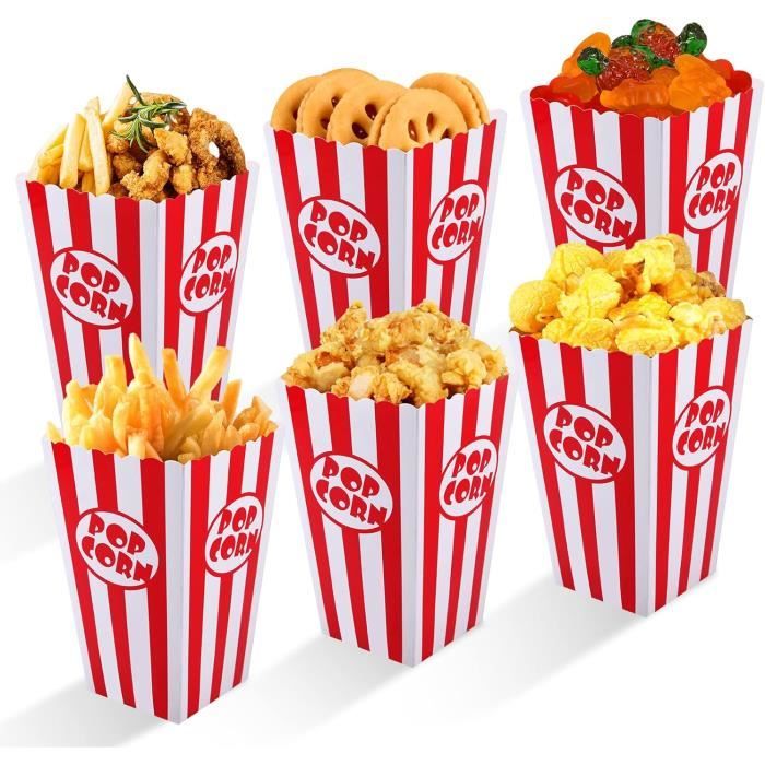 Popcorn Boîtes 24 Pcs Boîtes De Popcorn Snacks Containers Sacs De ...