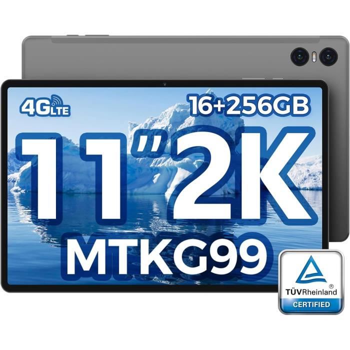 T50 Pro Tablette Tactile Android 13,Mtk G99,11 Pouces,16Go Ram+256Go Rom (Tf 1Tb),2000X1200 Fhd ...