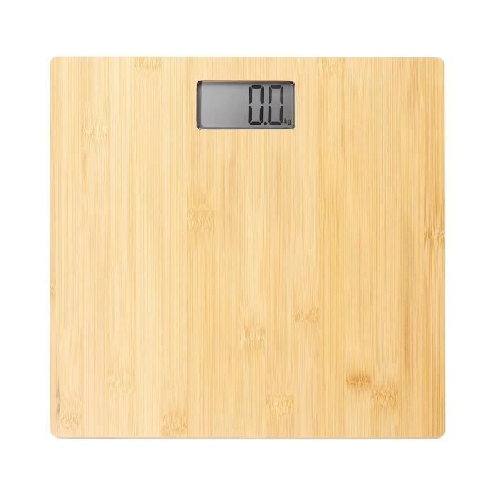 Pèse-personne numérique pour un poids précis - Balance en bambou ultra ...