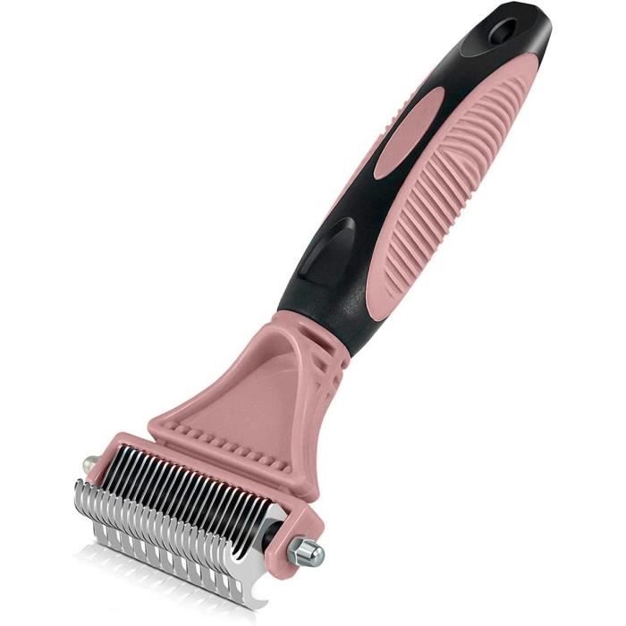 Brosse Chien - Rose - Peigne Chien Chat Râteau Chien Brosse Deslanceur ...