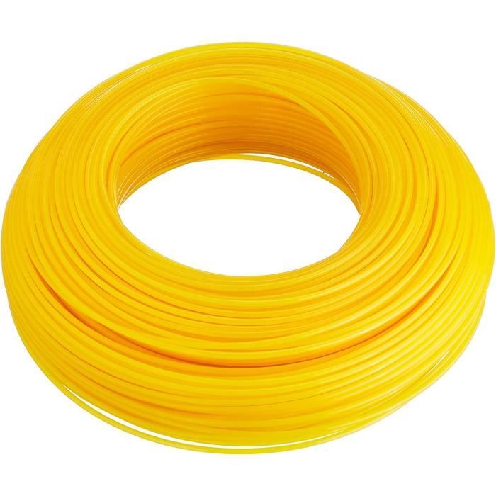 Maniver FIN124- Fil pour débroussailleuse, 100m - Jaune210 - Cdiscount ...