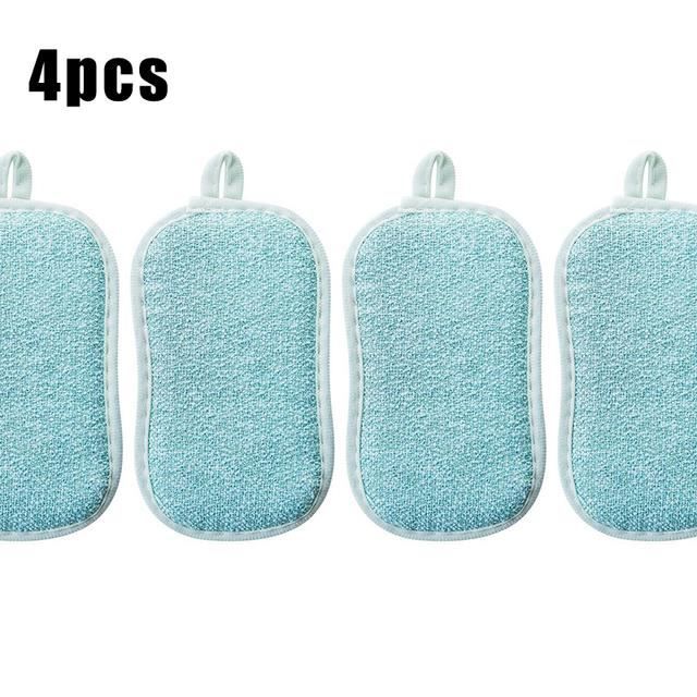 EPONGE - TAMPON A RECURER,4PCS 02--Éponge magique de nettoyage Double ...