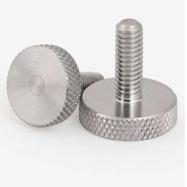 VIS,M5 2PCS-20mm--Vis À Tête Plate Moletée En Acier Inoxydable 304, M3 ...