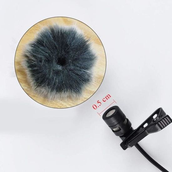 Furry Windscreen Micro Anti Vent Bonnet Microphone 2 Pack 0.5Cm Manchon ...