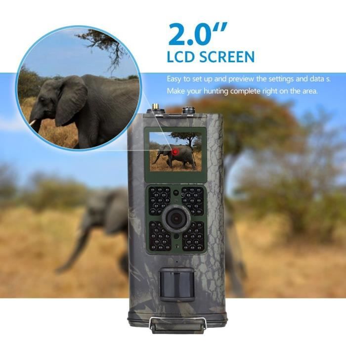 HC-700G Caméra de Chasse Trail 3G SMS SMTP 16MP HD 1080P IR 940nm ...
