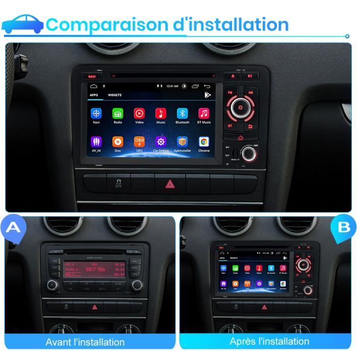 AWESAFE Autoradio pour Audi A3 8P S3 RS3 Sportback Android 10 [2Go+32Go]Lecteur CD 7 Pouces ...