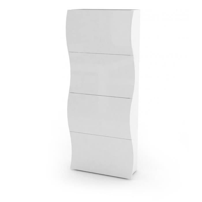 Dmora Meuble à chaussures Francesco, Armoire polyvalente à 4 portes ...