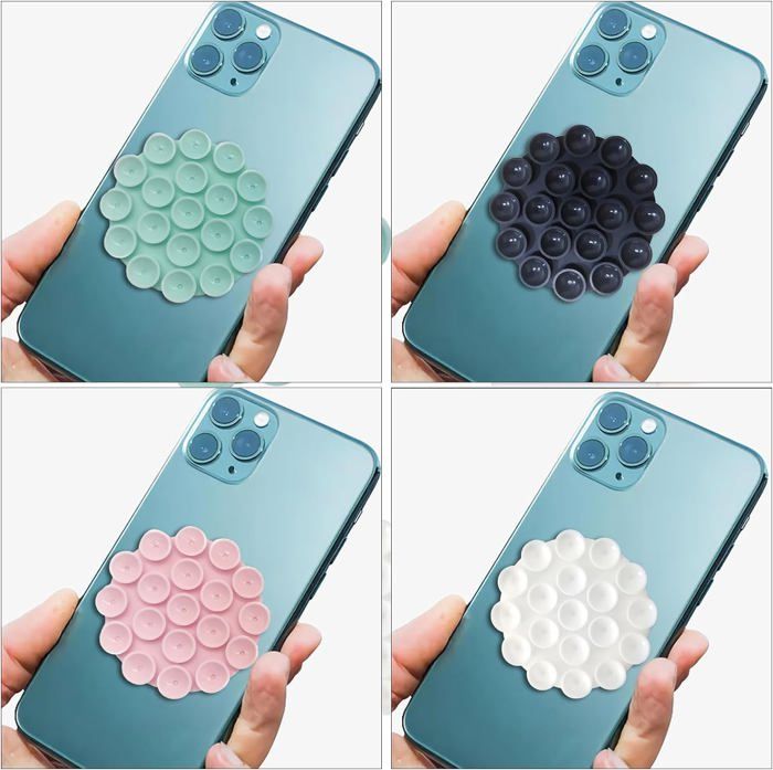 6pcs Silicone Support de téléphone Portable Voiture Ventouse ...