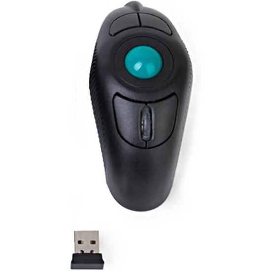 Mini souris optique sans fil avec boule de contrôle USB Noir,[Z798 ...
