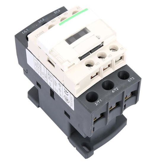 Drfeify Contacteur AC de bobine LC1-D nouveau contacteur ca électrique 50 / 60Hz 3 pôles bobine ...