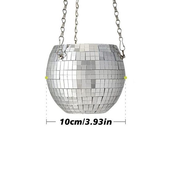 Pot de fleur,Planteur boule Disco en forme de Globe, décoration de maison, mur suspendu, Pots de ...