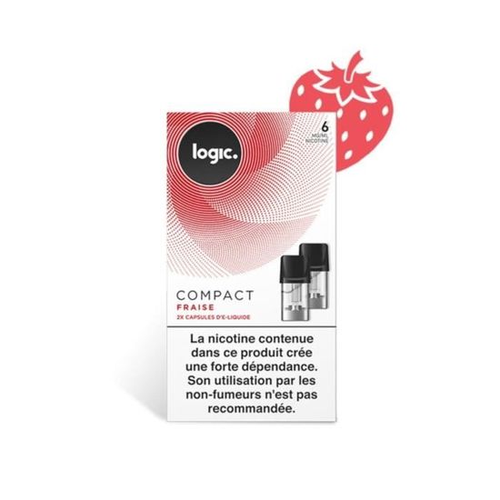Logic E-Liquide en Capsule Logic Compact – Fraise 6 mg/ml - Cdiscount ...