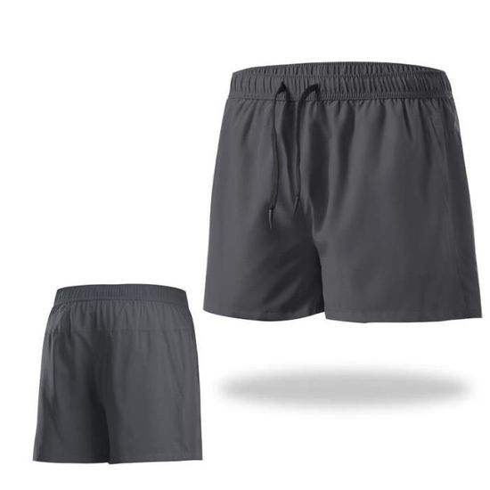 Short de Sport Homme - Marque - Taille Elastiquée - Avec doublure ...