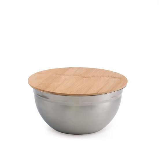 SALADIER INOX DIAM. 22 CM AVEC COUVERCLE - Cdiscount Maison