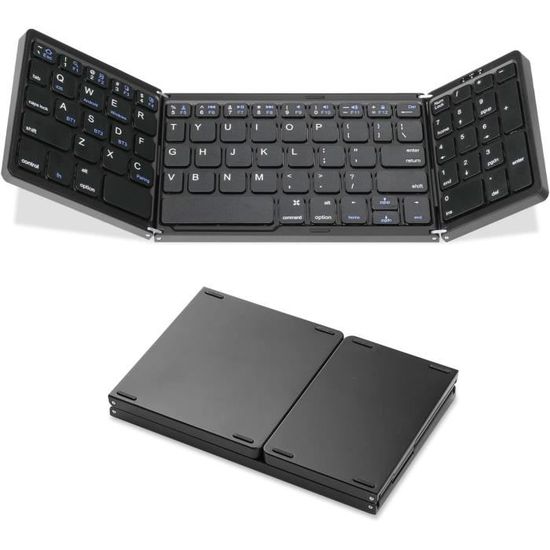 Sikai Clavier Bluetooth Pliable Avec Pavé Numérique,Tablette-Portable ...