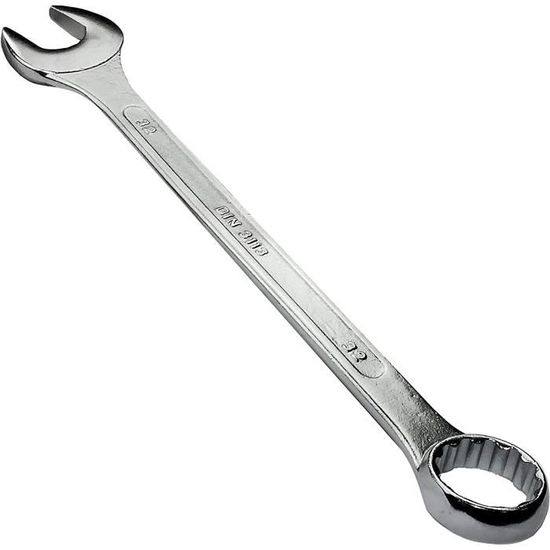 AERZETIX - C45570 - Clé Plate Mixte Métrique 32mm - Fourche et Anneau ...