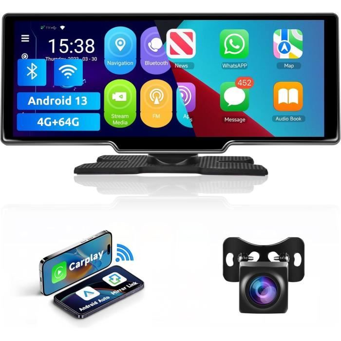 Android sans Fil Carplay Android Auto, Écran Voiture Portable Autoradio ...