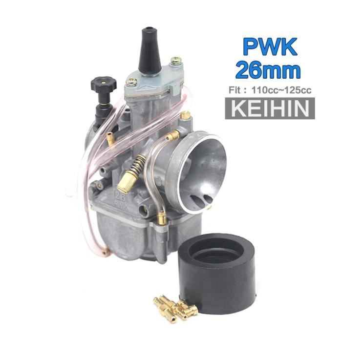 Carburateur universel Keihin PWK OKO, 2T 4T, 21 24 26 28 30 32 34mm, avec Jet puissant pour Moto ...