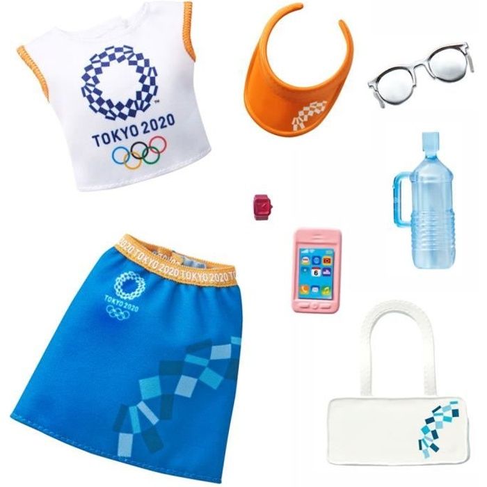 Tenue Sport Tokyo 2020 | Mode Set | Barbie | Mattel GJG35 | Vêtements de Poupée - Cdiscount Jeux ...