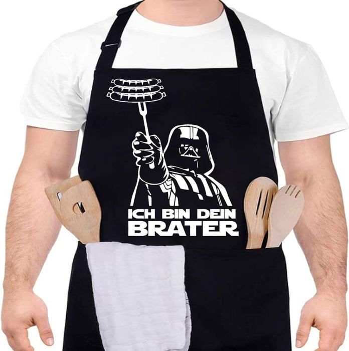 Star Wars Tablier Avec 2 Poches 95 Cm Grand Tablier Pour Les Hommes Funny Nouveaut Cuisson ...