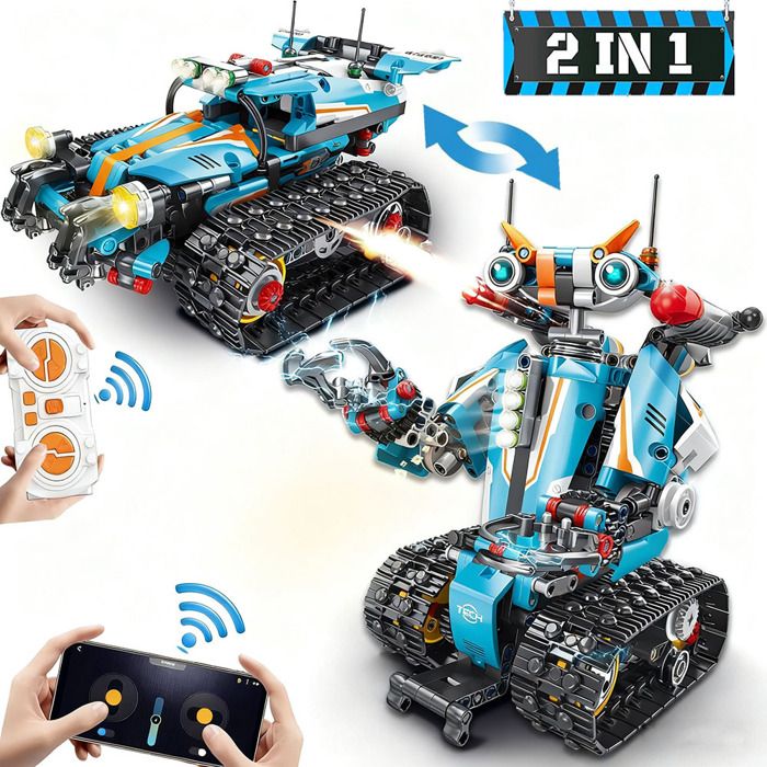 Robot Telecommande pour Enfants, MARSEE Jouet de Construction ...