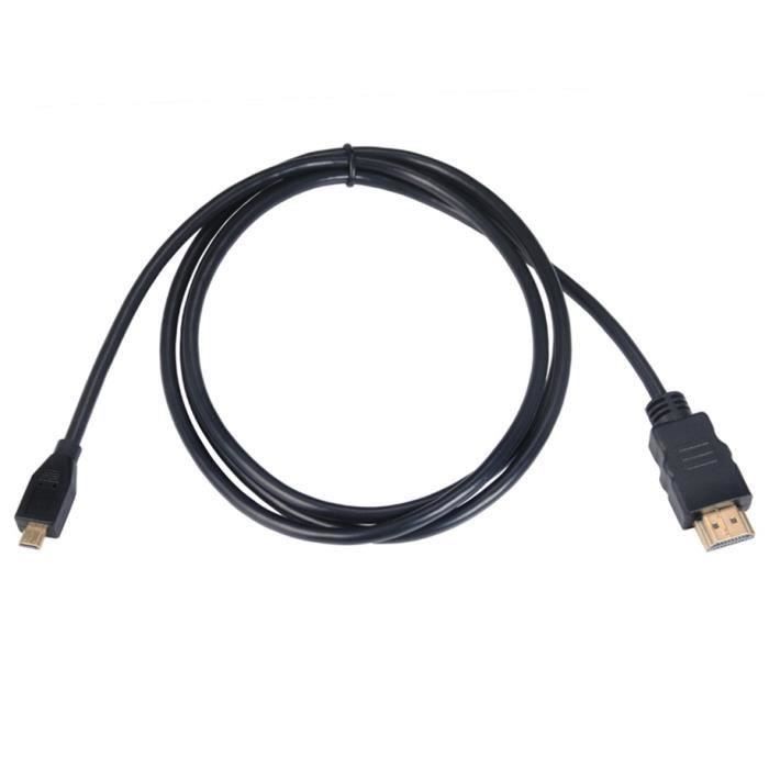 1.5m mâle à mâle HDMI Micro HDMI Cable M / M Converter Cord pour Gopro ...