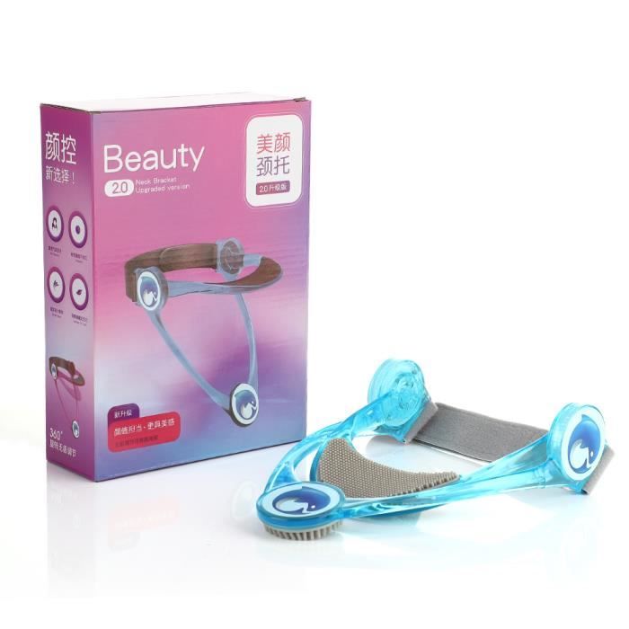 Bleu-Orthèse cervicale pliante et réglable, légère et rotative à 360 ...