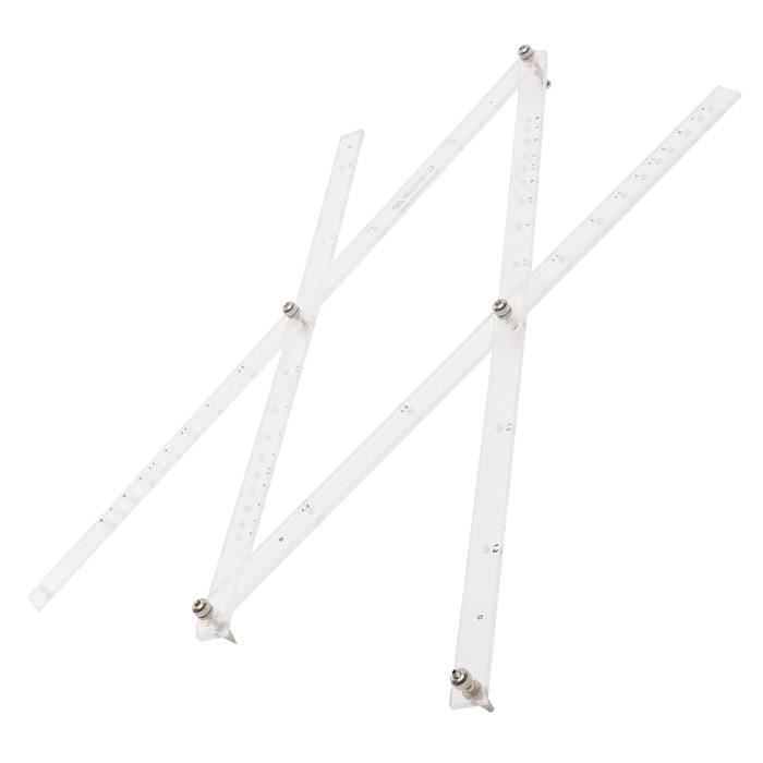 Pantographe Pour Dessin Règle Pliante en Plastique Transparent ...