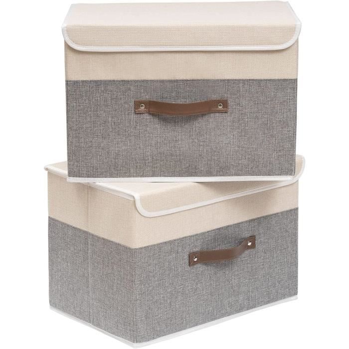 Boîte De Rangement, 45 X 30 X 30 Cm Paniers De Rangement Pliables Avec ...