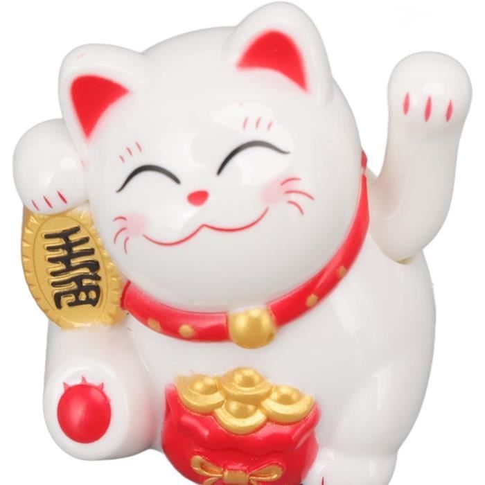Lucky Cat Chat Porte-bonheur En Céramique, Bras Agitant, Chat De ...