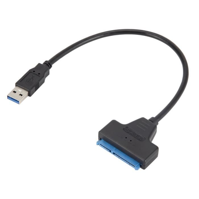 ADAPTATEUR USB 3.0 / SATA 2.5 SSD-HDD AUTO-ALIM… CABLE - CONNECTIQUE POUR PERIPHERIQUE ...