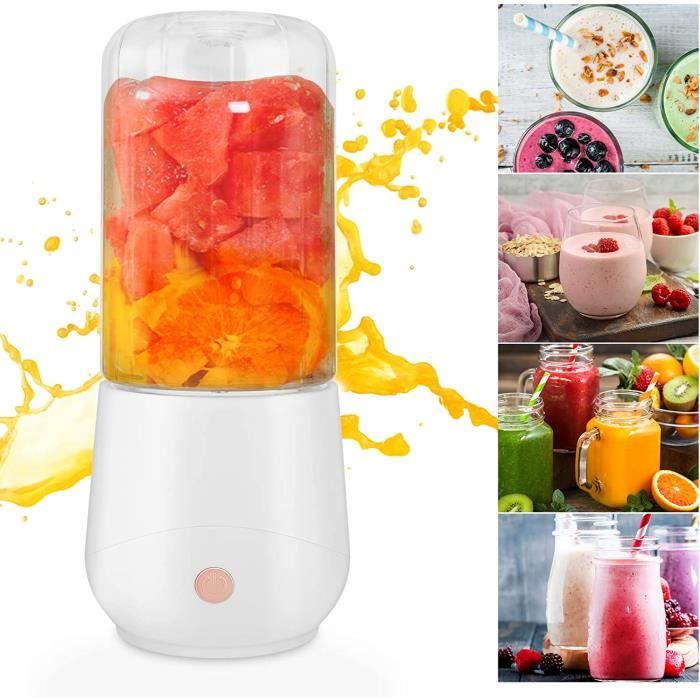 Blender Portable, 500ml Smoothie Mixeur Portable Rechargeable USB ...