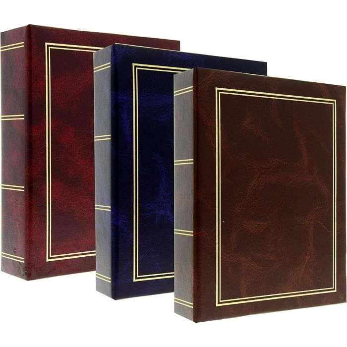 Album Photo à Pochettes pour 200 Photos 10x15 cm par Album (Lot de 3 ...