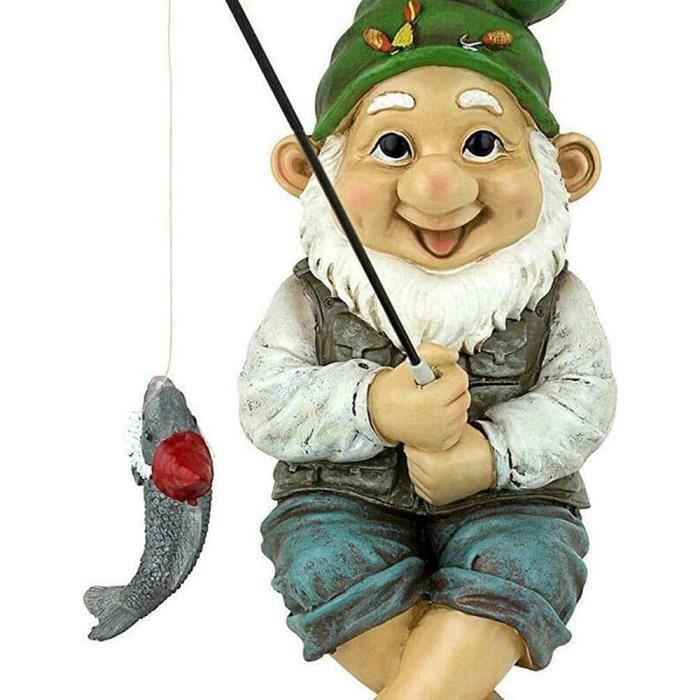 Statue De Jardin Nain, Statue De Nain De Jardin En Résine, Chapeau De ...