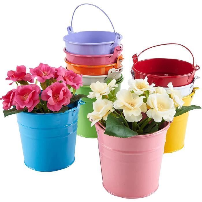 Pots de Fleur Suspendus en Fer Vase Métal Décoration Balcon Jardin ...