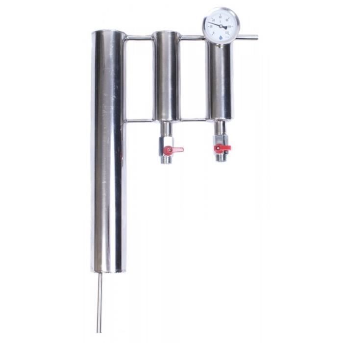 INOX Graham condenseur + Décanteur (2) + Thermomètre | Refroidisseur de ...
