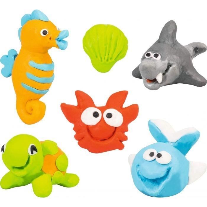 Set de gommes à modeler - Brunnen - Seaworld - 7 pièces - 5 couleurs ...