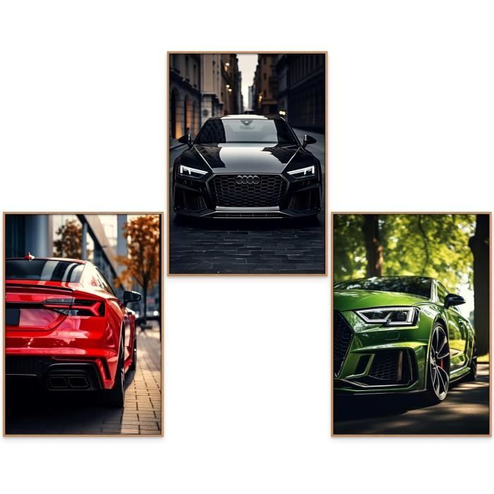 30X42Cm Poster Audi Élégant Et Dynamique Sans Cadre - Une Décoration ...