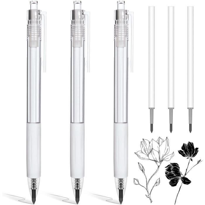 Crayon Sans Encre Éternel, 3Pcs Stylo Sans Encre, Tête Crayon Eternel ...