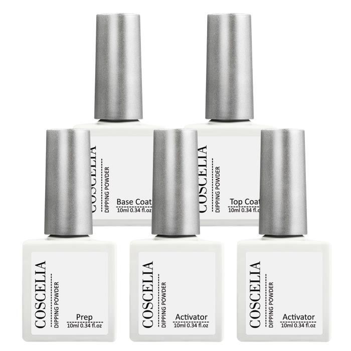 COSCELIA Dip Powder Base Et Top Coat Dipping Powder Activator ...