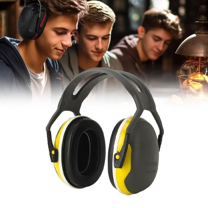XIJ Cache-oreilles Casque antibruit pliable de sécurité, réduction du ...